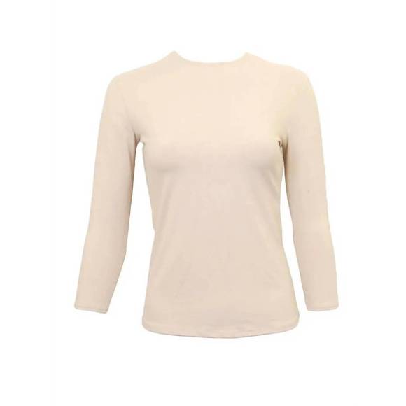 Linda Leal | Tops | New Linda Leal Three Quarter Sleeve Shell In Creamy ...
